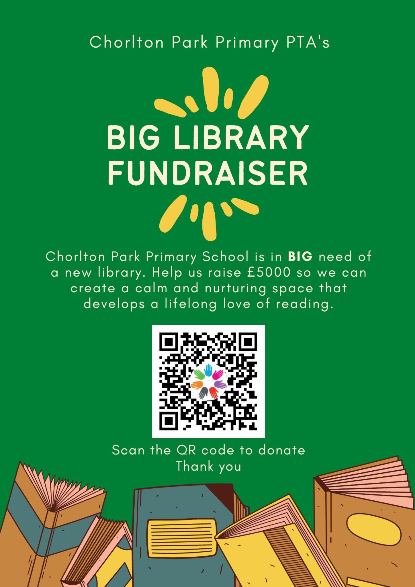 Library fundraiser - Chorlton Park Primary School - JP & Brimelow